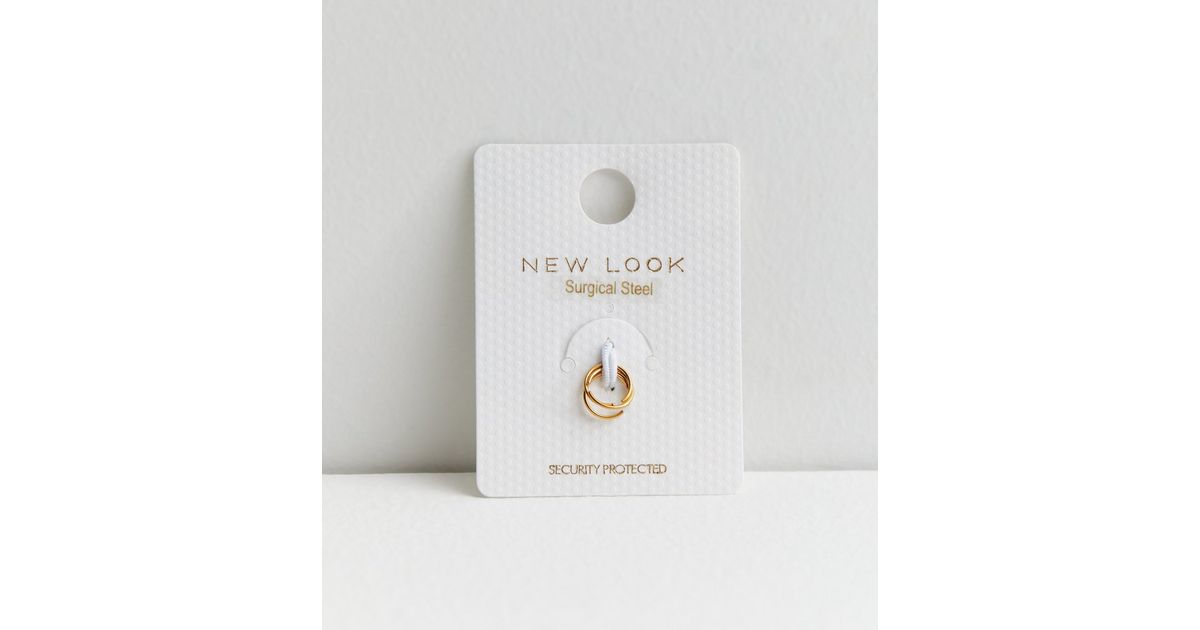 3 Pack Gold Nose Rings | New Look