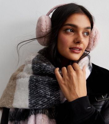 Pink Faux Fur Ear Muffs | New Look