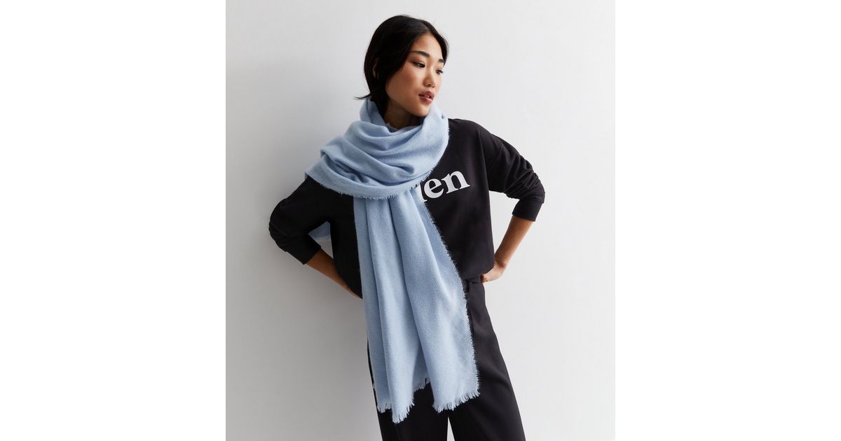 Bright Blue Plain Scarf | New Look