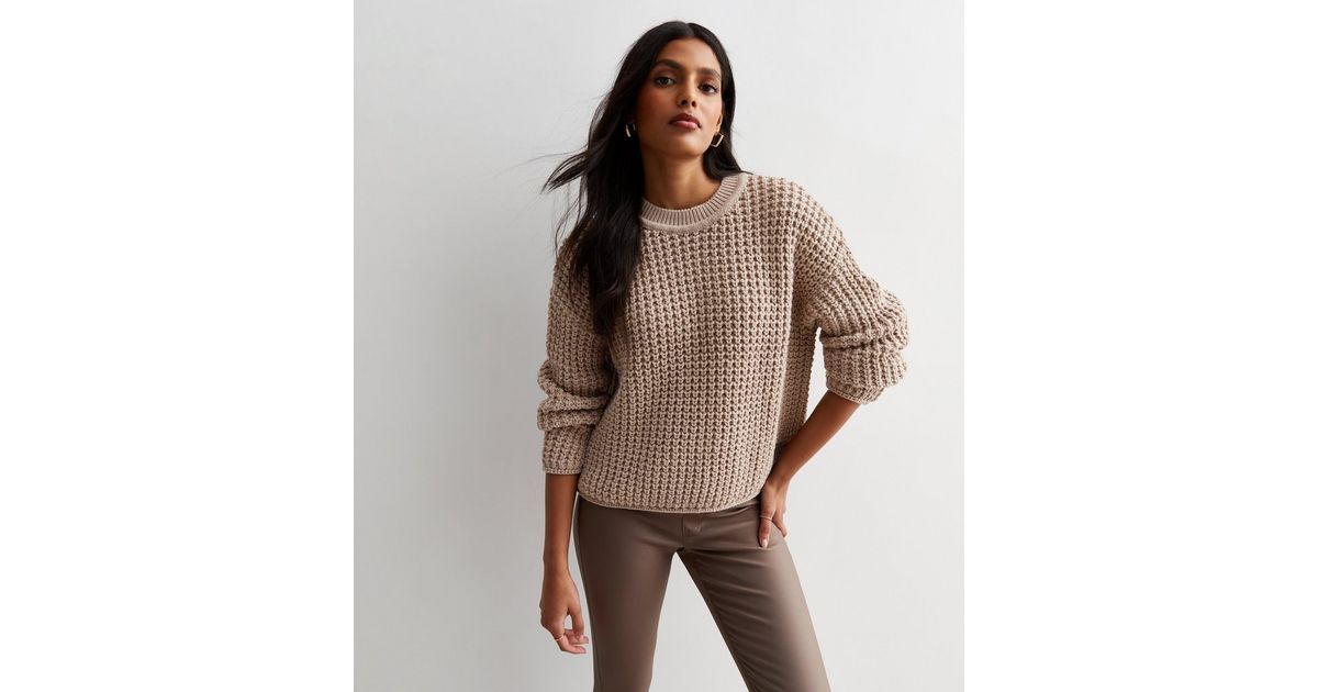 Mink Stitch Knit Crew Neck Jumper | New Look
