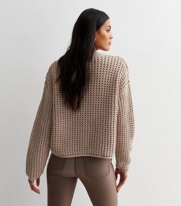Mink Stitch Knit Crew Neck Jumper | New Look