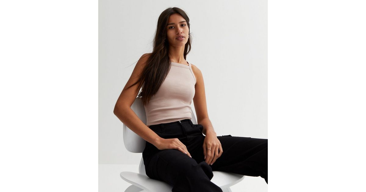 Mink Jersey Square Neck Cami | New Look