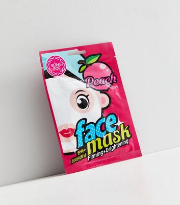 Bling Pop Bright Pink Peach Firming Face Mask | New Look