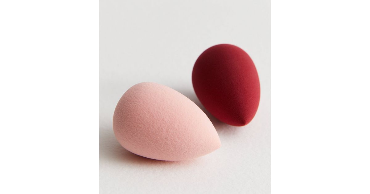 2 Pack Pink and Red Beauty Sponges | New Look