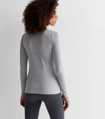 Grey Crew Neck Long Sleeve Top | New Look