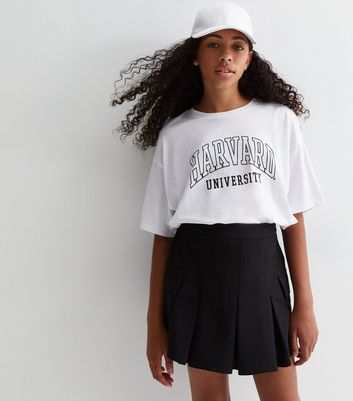 Girls Black Ponte Cargo Skort | New Look