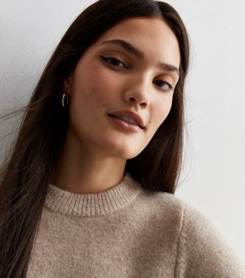 Mink Knit Crew Neck Jumper | New Look