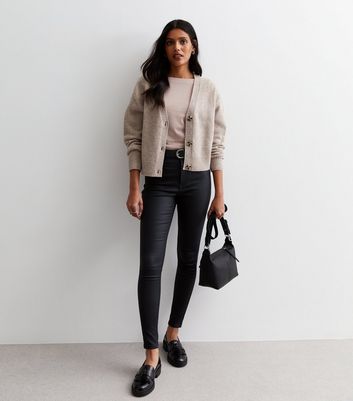 Mink Jersey Slash Neck Top | New Look