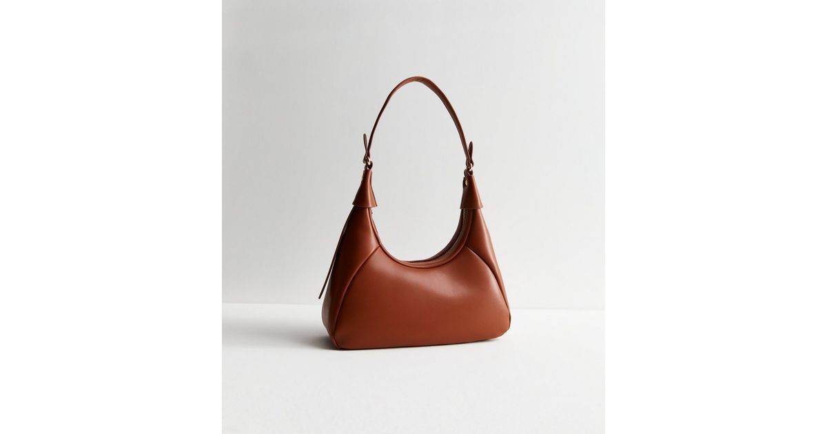 Tan Leather-Look Mini Shoulder Bag | New Look