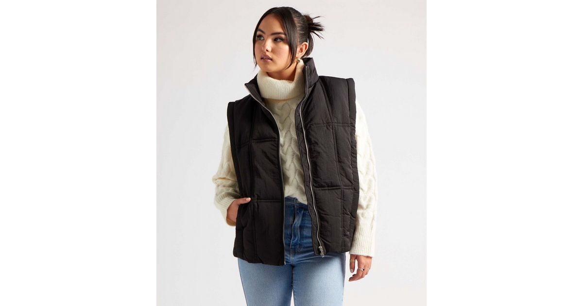 Urban Bliss Black Padded Gilet | New Look