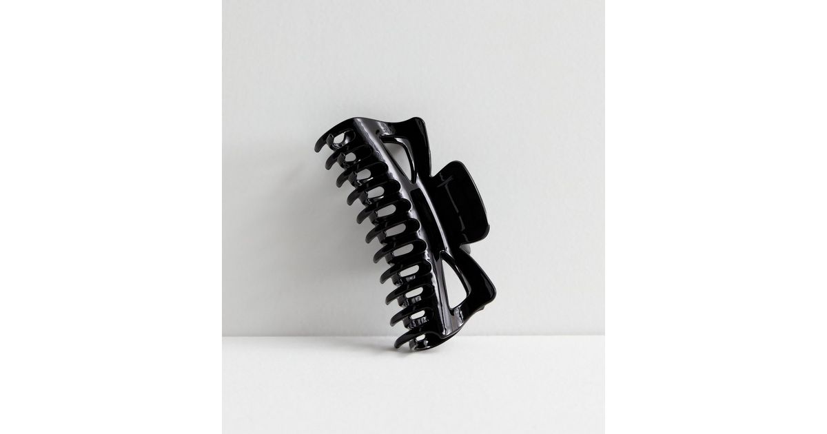 Black Extra Large Bulldog Claw Clip | New Look