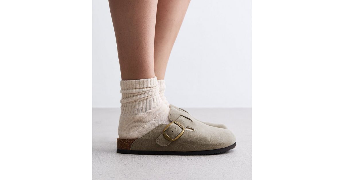 Grey Suedette Mules | New Look
