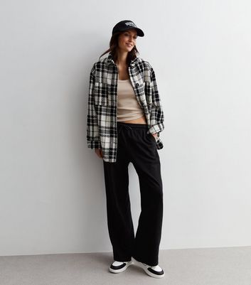 White Check Shacket | New Look