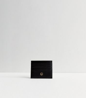 Black Leather-Look Card Holder | New Look