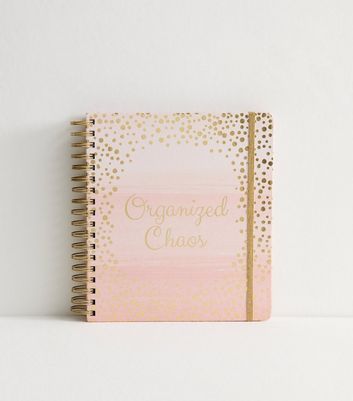 Pink Organised Chaos Logo Planner | New Look