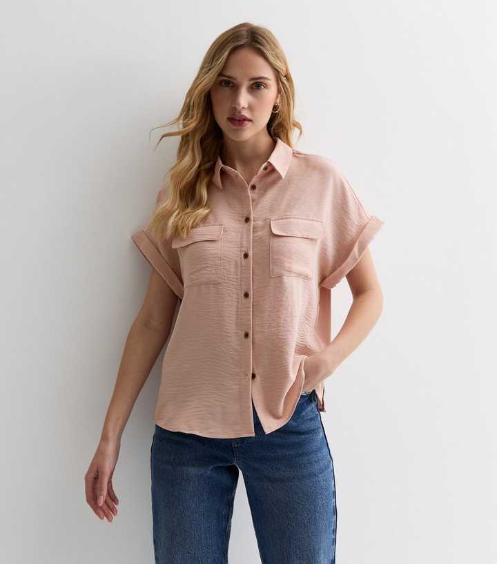 Pale Pink Short Sleeve Shirt | New Look