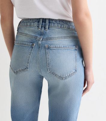 Pale Blue Anica Long Straight Comfort Stretch Jeans | New Look
