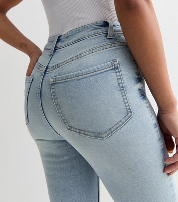 Petite Pale Blue Bootcut Jeans | New Look