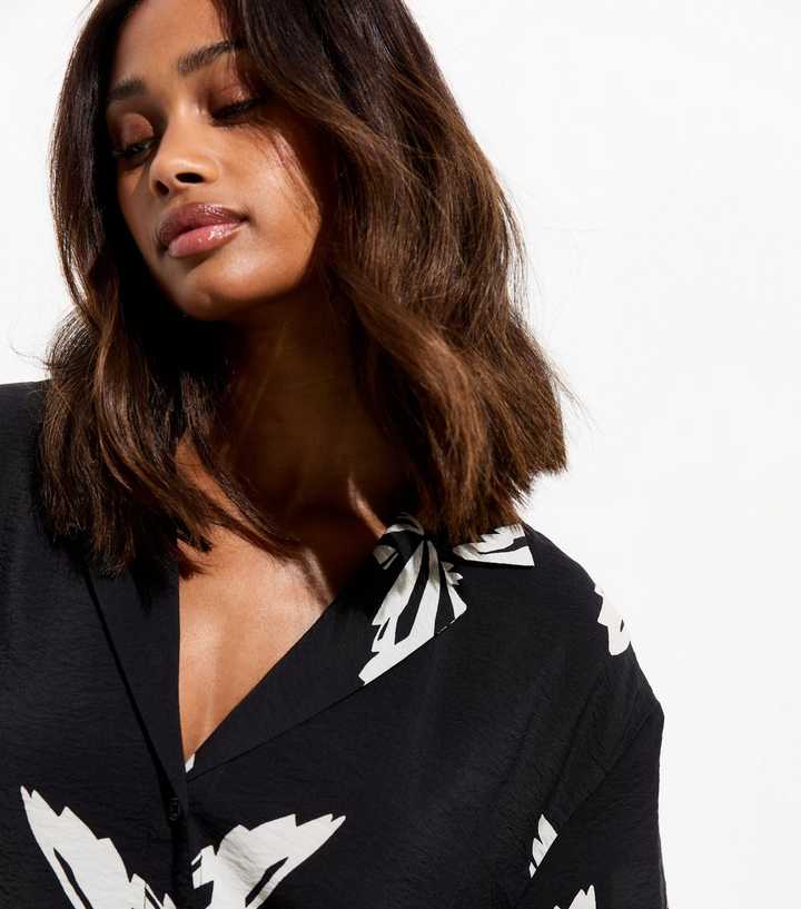 Palm Tree Shirt Dress