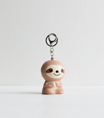 Brown Sloth Foam Squishy Bag Charm | New Look