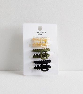 3 Pack Bubble Mini Hair Claw Clips | New Look