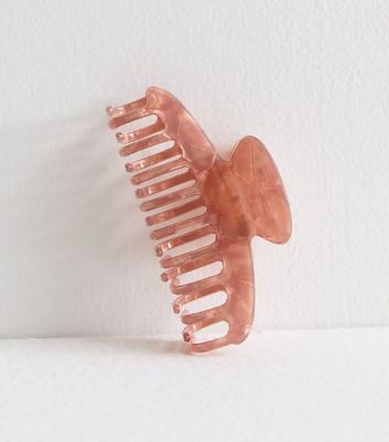 Pink Marbled Hair Claw Clip | New Look