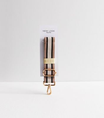 Brown Stripe Bag Strap | New Look