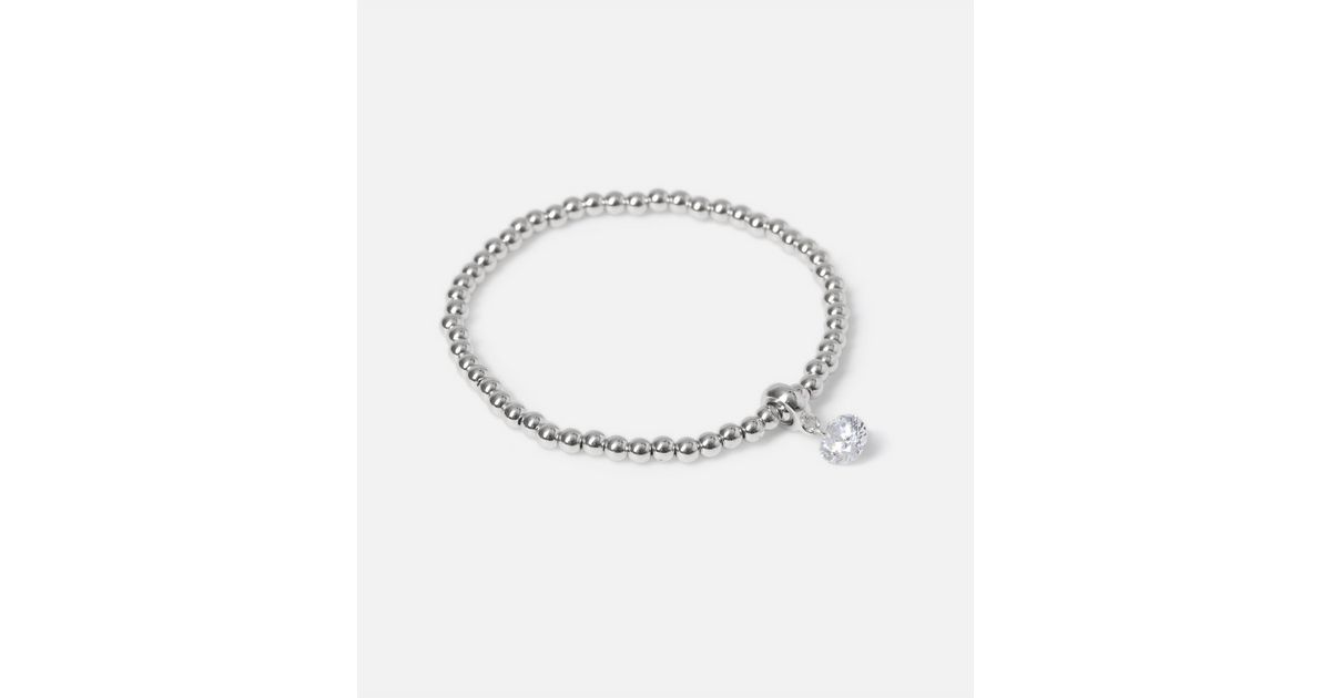 Muse Silver Cubic Zirconia Bracelet | New Look