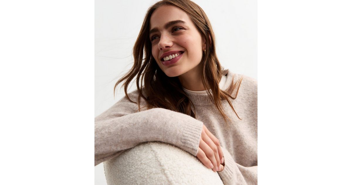 Cream Oversized Knitted Jumper | New Look