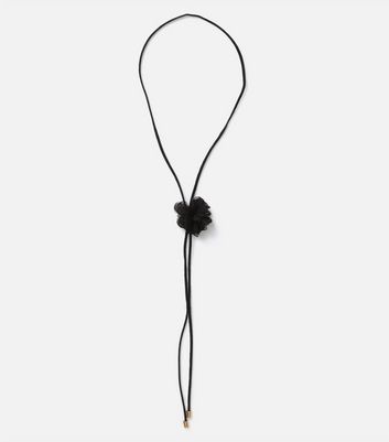 Freedom Black Corsage Necklace | New Look