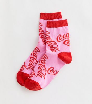 Pink Coca Cola Socks | New Look