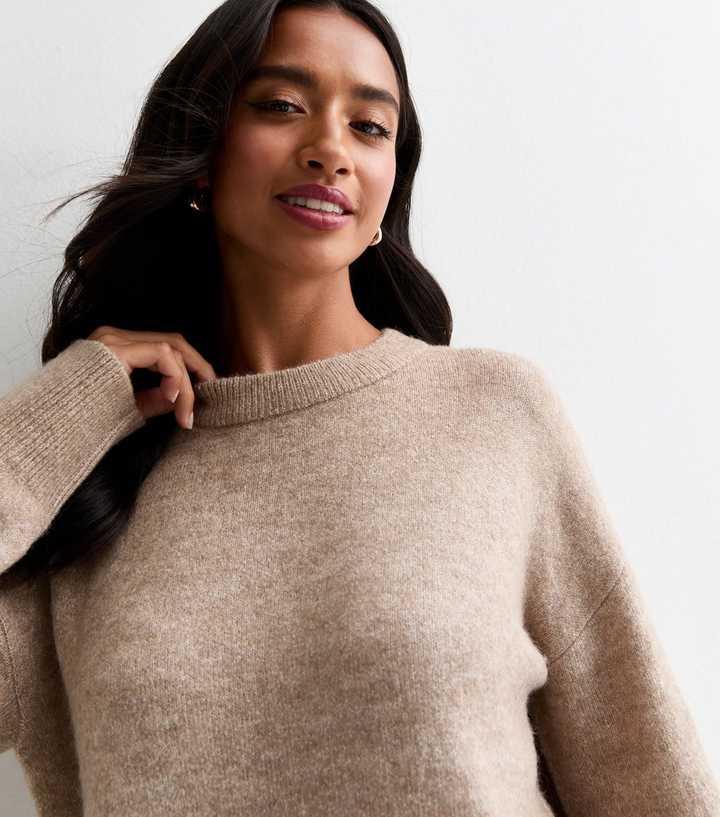 Petite Mink Side Slit Jumper | New Look