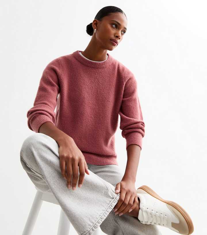 Pink Soft Knit Crew Neck Jumper | New Look