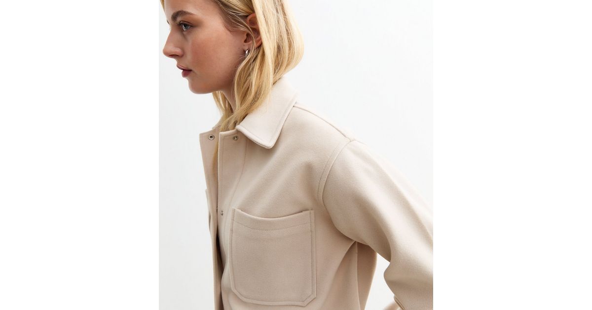 Tall Stone Long Shacket | New Look