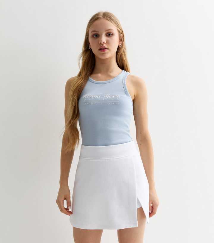 Girls White Jersey Skort | New Look