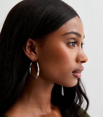 Crossover hoop earrings store