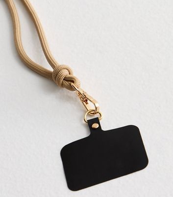 Mink Adjustable Crossbody Rope Phone Strap | New Look