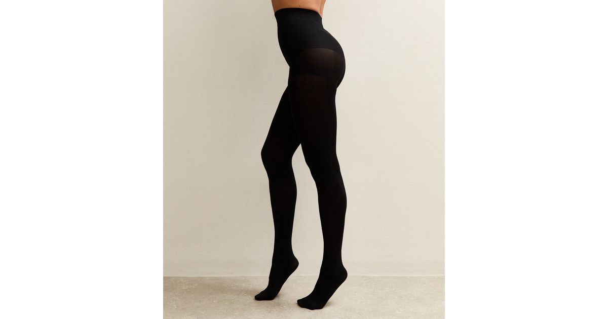 Black Premium 100 Denier Body Shaping Tights | New Look