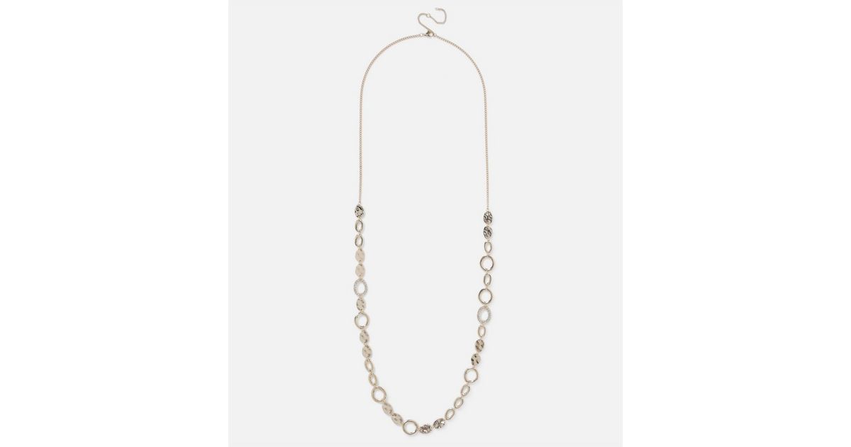 Muse Gold Circle Chain Necklace | New Look