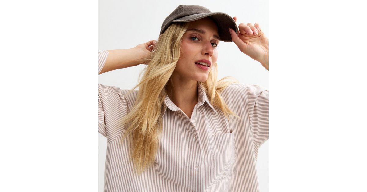 Brown Washed Cotton Cap | New Look