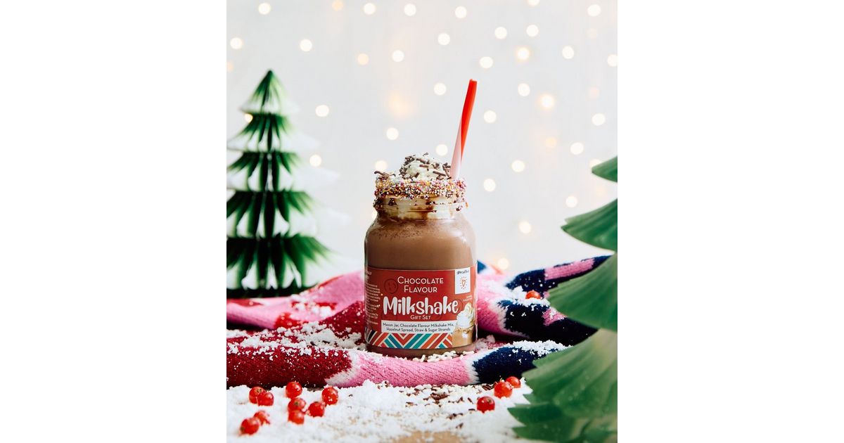 Glass Mason Jar And Nutella Milkshake Set | New Look