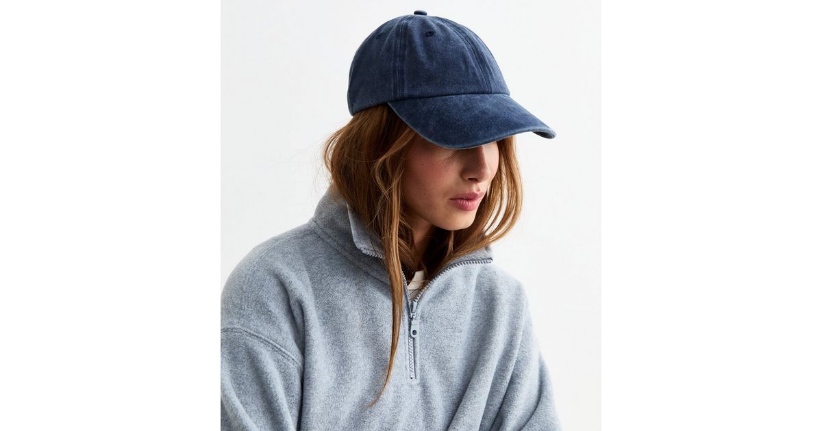 Blue Panelled Denim Cap | New Look