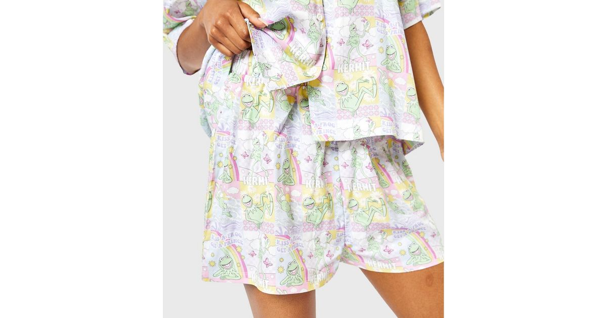 Skinnydip Multicolour Kermit Disney Shorts | New Look