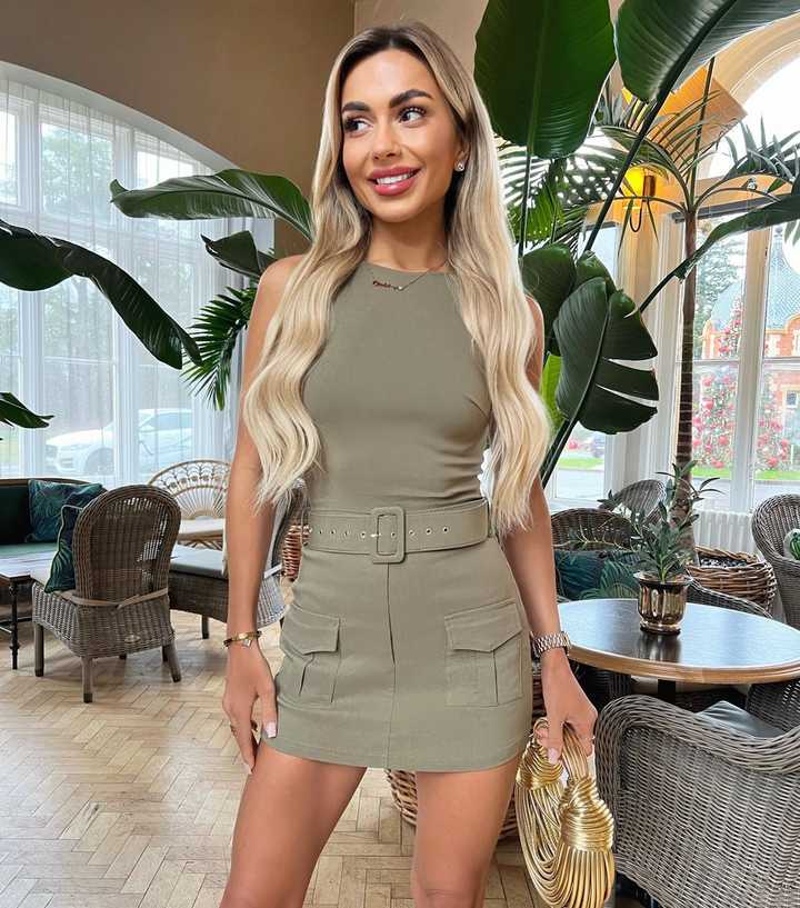 AX Paris Olive Belted Playsuit | New Look