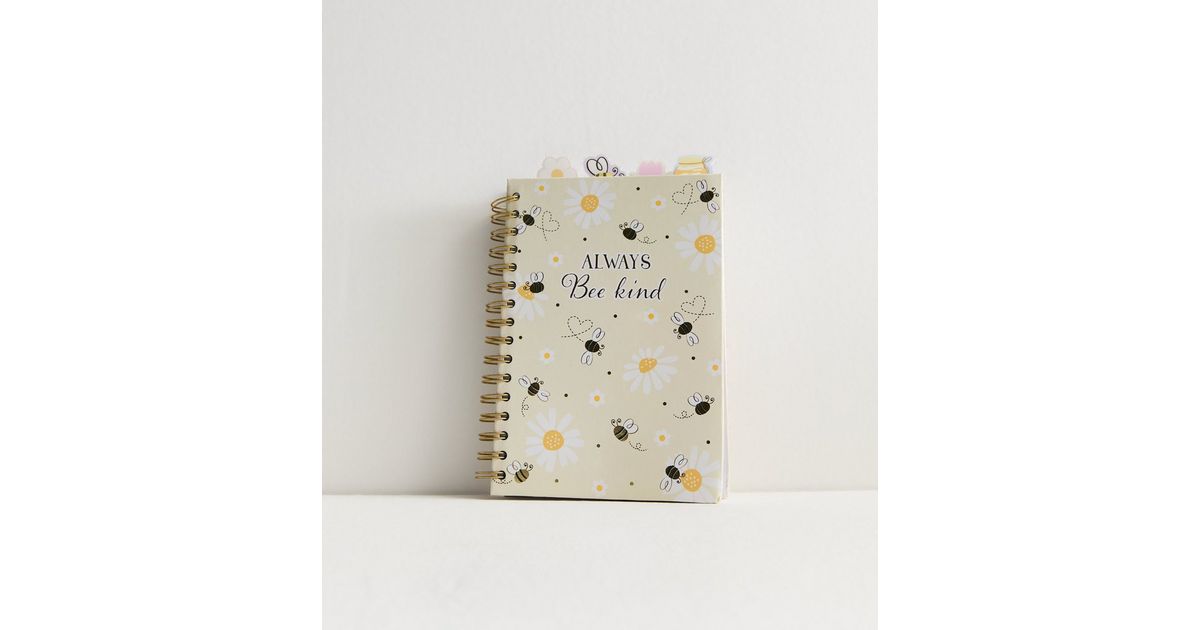 Cream Always Bee Kind Notebook | New Look