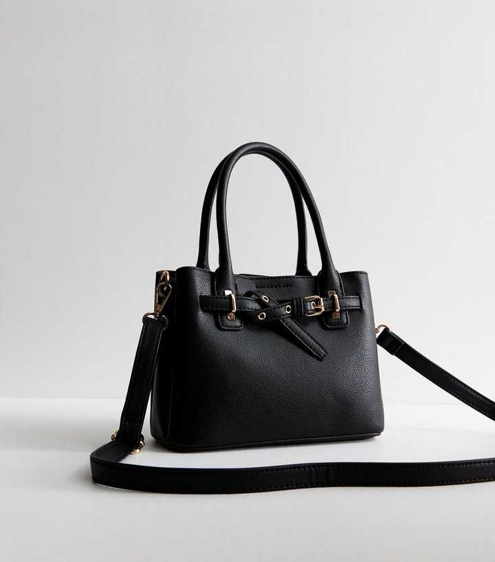 Black Mini Top Handle Crossbody Bag | New Look