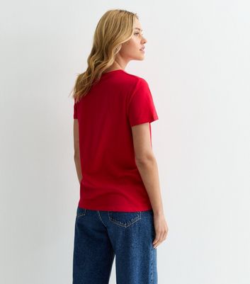 Red Cotton T-Shirt | New Look