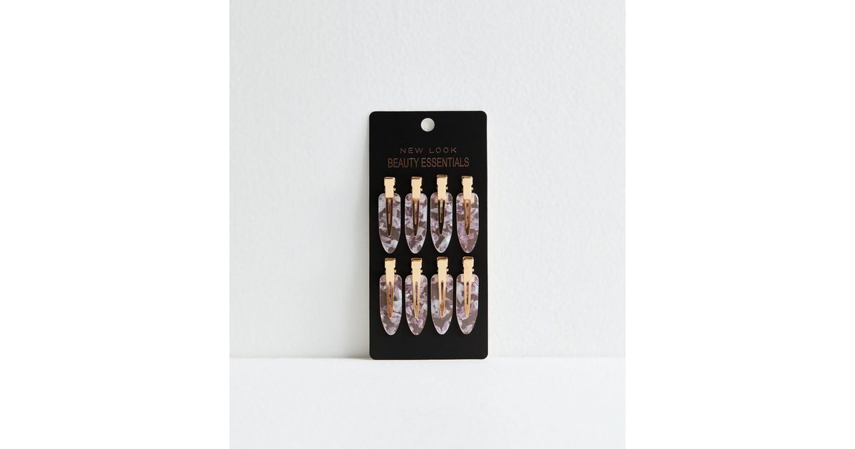 8 Pack of Pink Setting Clips | New Look