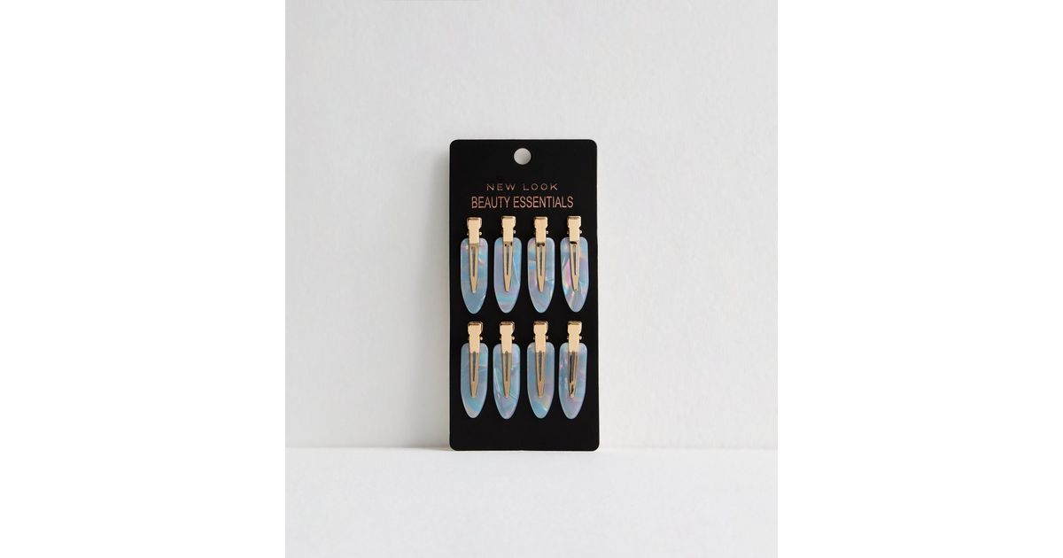8 Pack of Gold Setting Clips | New Look