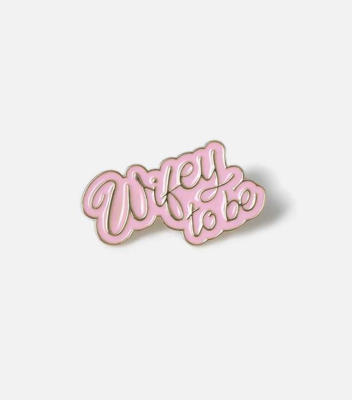 Muse Pink Wifey To Be Brooch | New Look